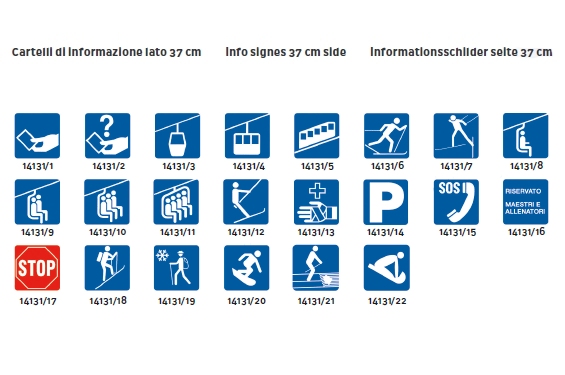 CARTELLI DI INFORMAZIONE LATO 37cm | LISKI